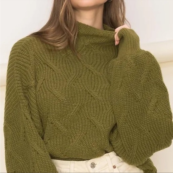 Double Zero | Sweaters | Cropped Oversized Boxy Cable Knit Sweater L ...